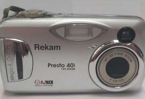 Компактный фотоаппарат Rekam Presto 40i