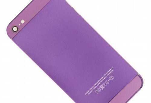 Задняя крышка (панель) для iPhone 5 фиолетовая с р