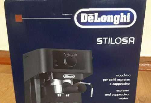 Кофеварка рожковая delonghi ec230.bk