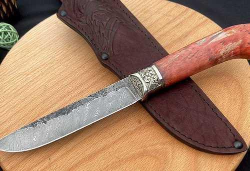 Нож "Карачаевский Бычак", клинок Дамасская сталь