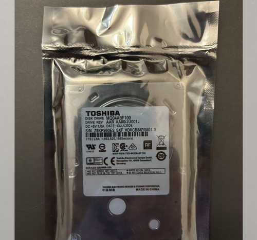 1 тб Жесткий диск 2.5 Toshiba MQ04ABF100