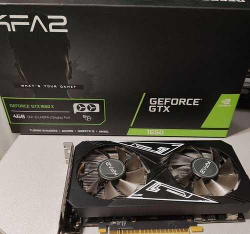 Видяха Geforce GTX1650 X black 4gb (на гарантии)