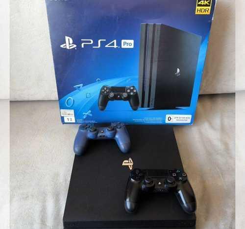 Sony playstation 4 Pro 1tb Два геймпада