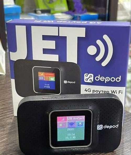 Портативный Wi Fi Роутер Depod Jet 4G LTE, LCD