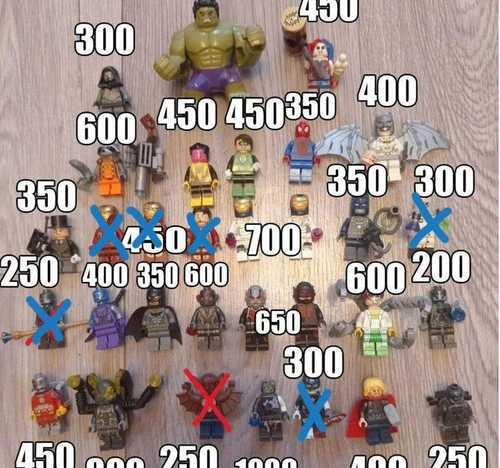 Lego minifigures marvel/dc