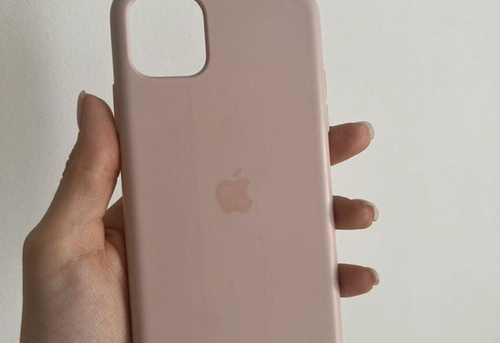 Чехол на iPhone 11 pro max силиконовый розовый