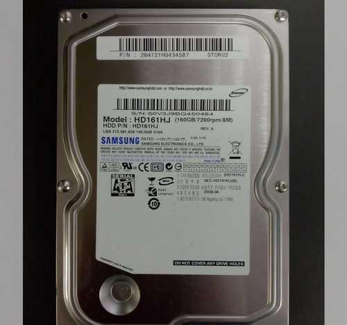 Жесткий диск HDD Samsung 3.5 SATA2 160Gb