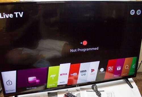 Отличный Smart TV. LG 43LH595V. Wi-Fi webOS