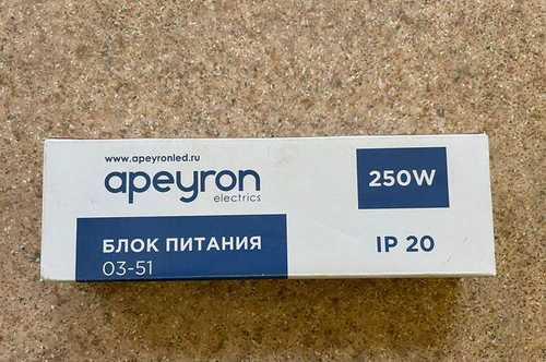 Бп 12В, 250Вт, IP20. Apeyro