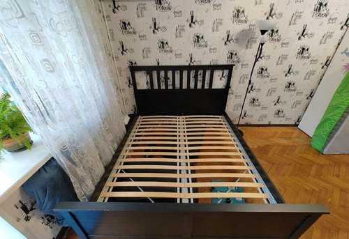 Кровать двухспальная 160 200 IKEA hemnes