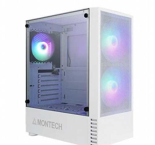 Корпус ATX Б бп Montech X2 mesh White (USB, Audio