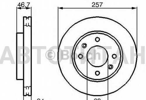 0 986 479 207 диск тормозной передний Hyunday Elan