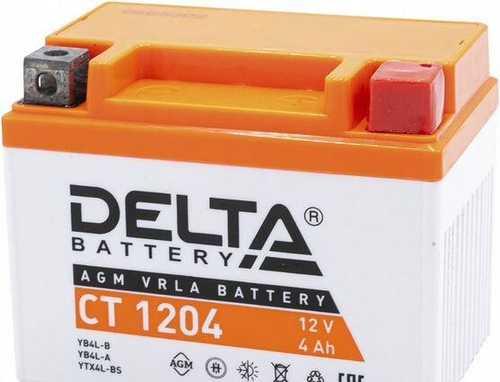 Аккумулятор delta CT 1204 12V (YB4L-B, YB4L-A, ytx