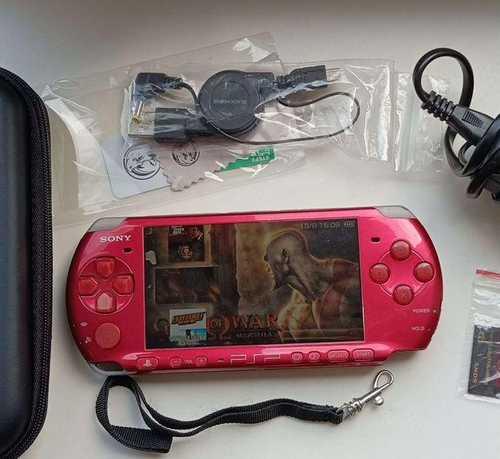 Sony PSP 3008 Radiant Red (прошитая) + комплект