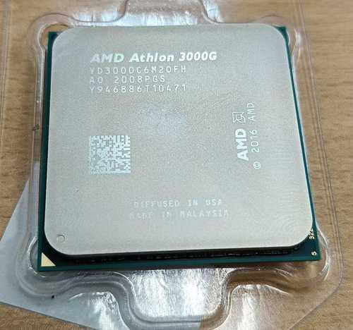 Процессор AMD Athlon 3000G (Soc-AM4) (512 Кб x2  