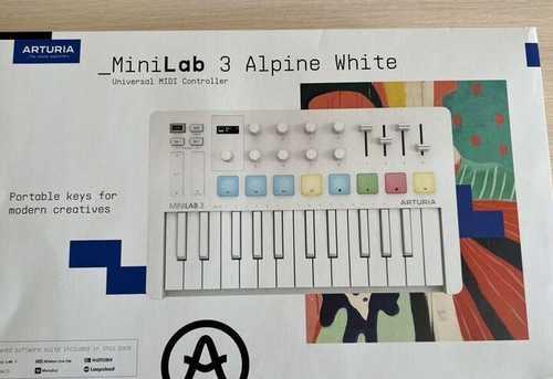 Midi-клавиатура Arturia minilab 3 Alpine White