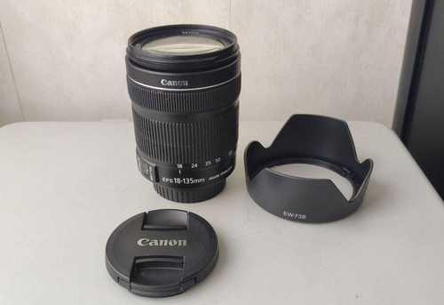 Canon EF-S 18-135mm STM с блендой