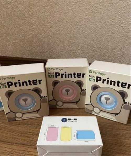 Карманный Мини термопринтер Mini Printer А6