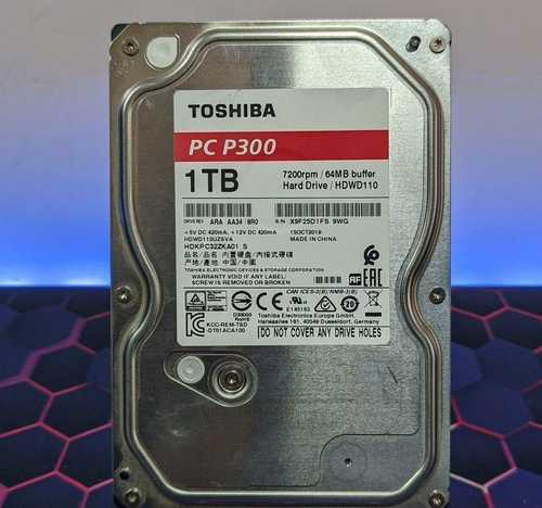 Жесткий диск 1Tb/3.5"/7200/Toshiba/hdwd110