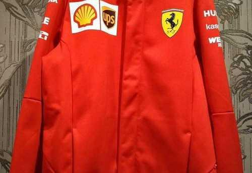 Спортивная кофта-куртка Ferrari на флисе