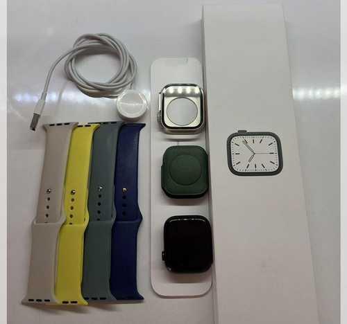 Часы apple watch 7 45 mm green