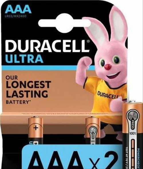 Батарейка Duracell ааа LR03/MX2400 Ultra Power 1.5