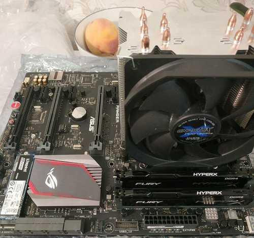 Комплект core i7 6700k+Z170+16гб