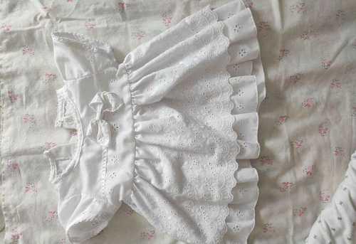Платье для новорождённой девочки. На 3-4 месяца
