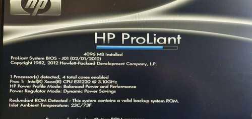 Стоечный сервер HP ProLiant dl120