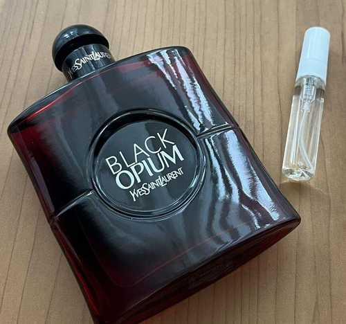 Yves saint laurent black opium over red распив