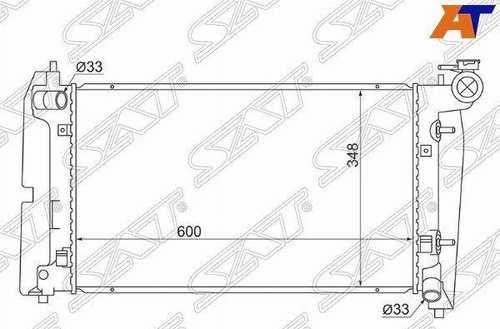 Радиатор pontiac vibe