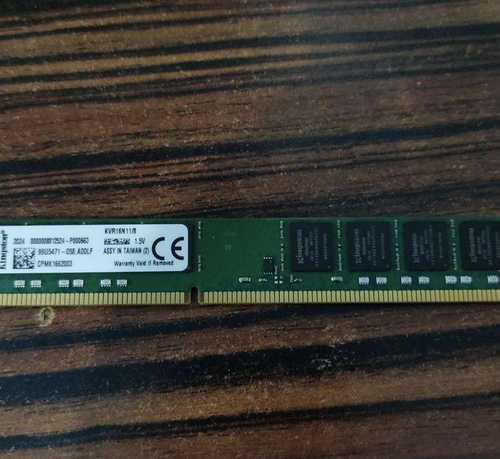 Оперативная память kingston KVR16N11/8 DDR3 4GB