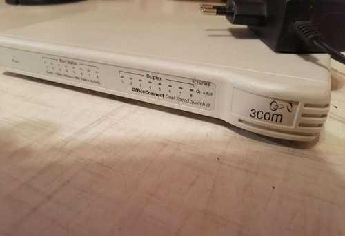 Коннектор 3com officeconnect dual speed switch 8