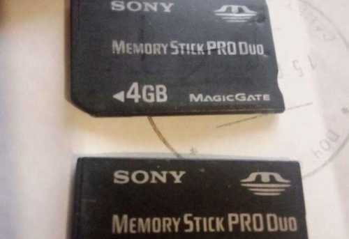Карты памяти Sony Memory Stick PRO