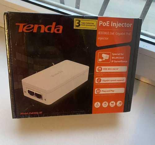 PoE инжектор tenda PoE30G-AT