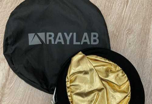 Светоотражатель raylab 56 см золотой-сереребряный