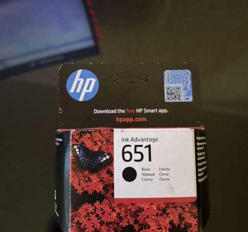 Картридж hp 651 новые свежие