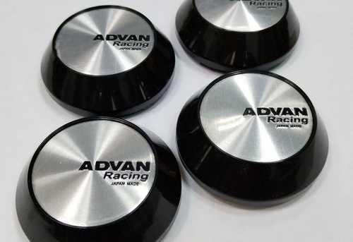 4шт Advan Racing колпак колеса 65/60/5, серебро
