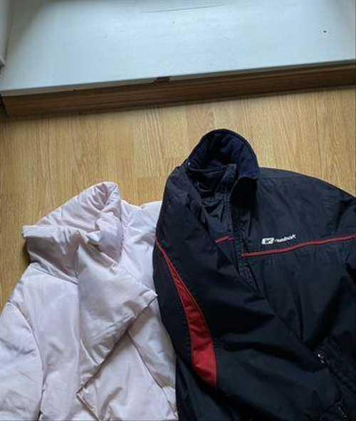 Куртка пуховик reebok и reserved