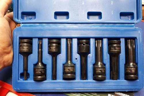 Набор ударных Torx T30-T80 RockForce 8шт