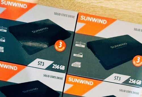 SSD sunwind 256 GB, новый, чек
