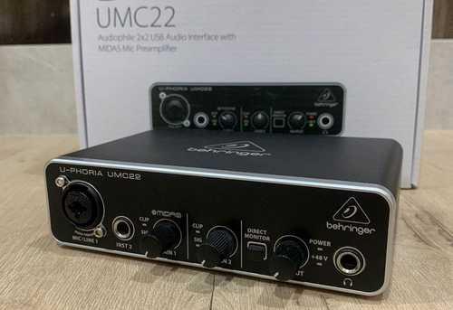 Behringer umc22 внешняя звуковая карта