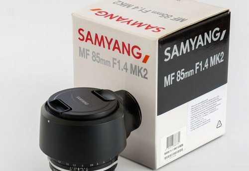 Продаю объектив Samyang 85mm f/1.4 MK2 Canon EF