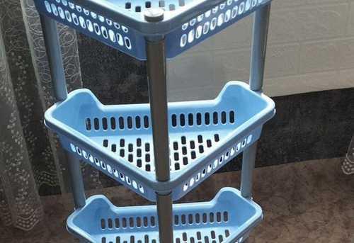 Этажерка на колесиках пластиковая