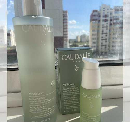 Caudalie vinopure сыворотка и тоник