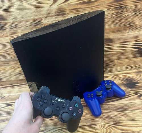 Sony PlayStation 3 Slim, 2 Геймпада, 20 игр