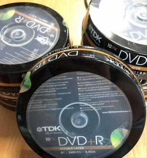 Диски TDK DVD+R DL 8.5GB