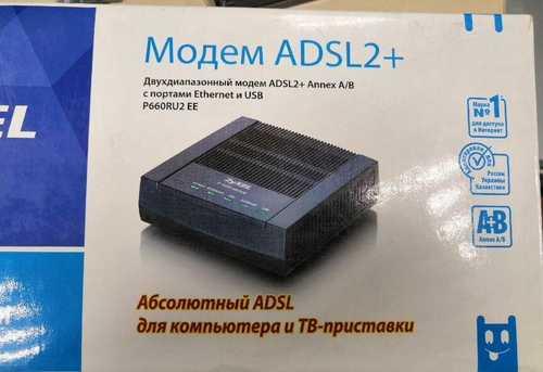 Adsl2+ модем zyxel P660RU2 EE