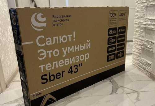 Новый телевизор SMART TV 43". Гарантия до 2025 г