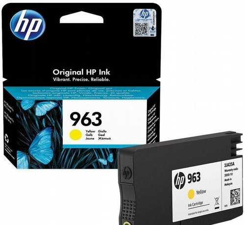 Картридж HP 3JA25AE желтый, № 963 оригинальный